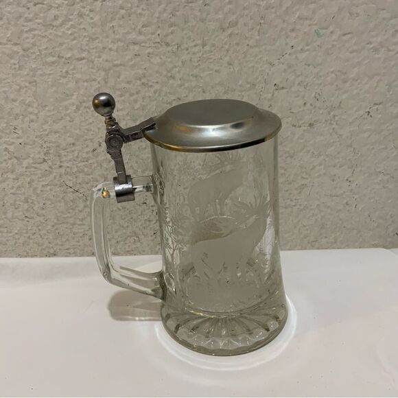 ALWE | Other | Vintage Alwe Westgermany Glass Beer Stein With Pewter ...
